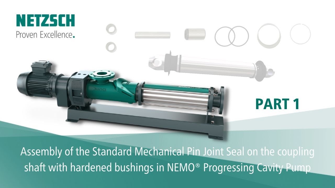 Assembly of mechanical seals on the coupling rod: NEMO® Progressing ...