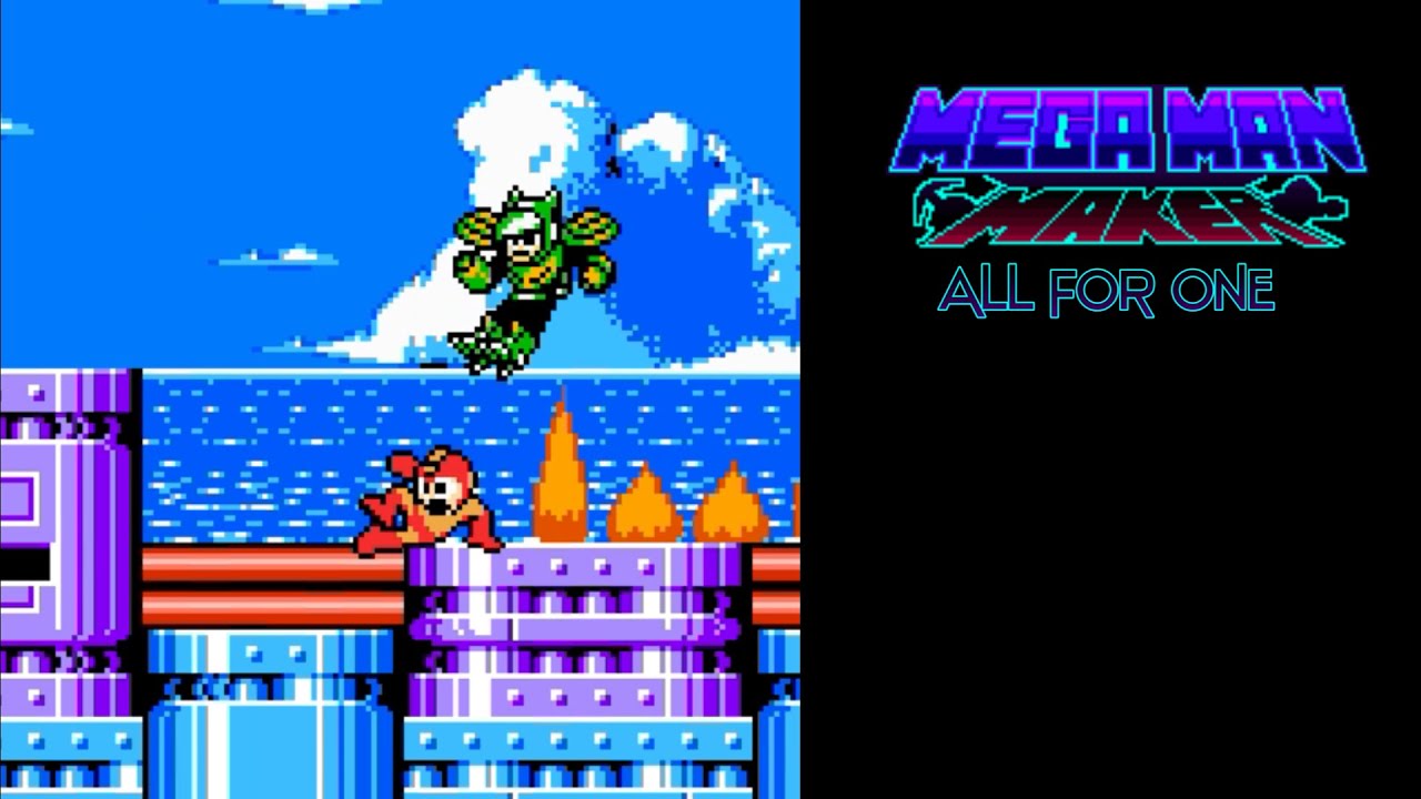 Mega Man Maker All For One - Flying Man Stage - YouTube
