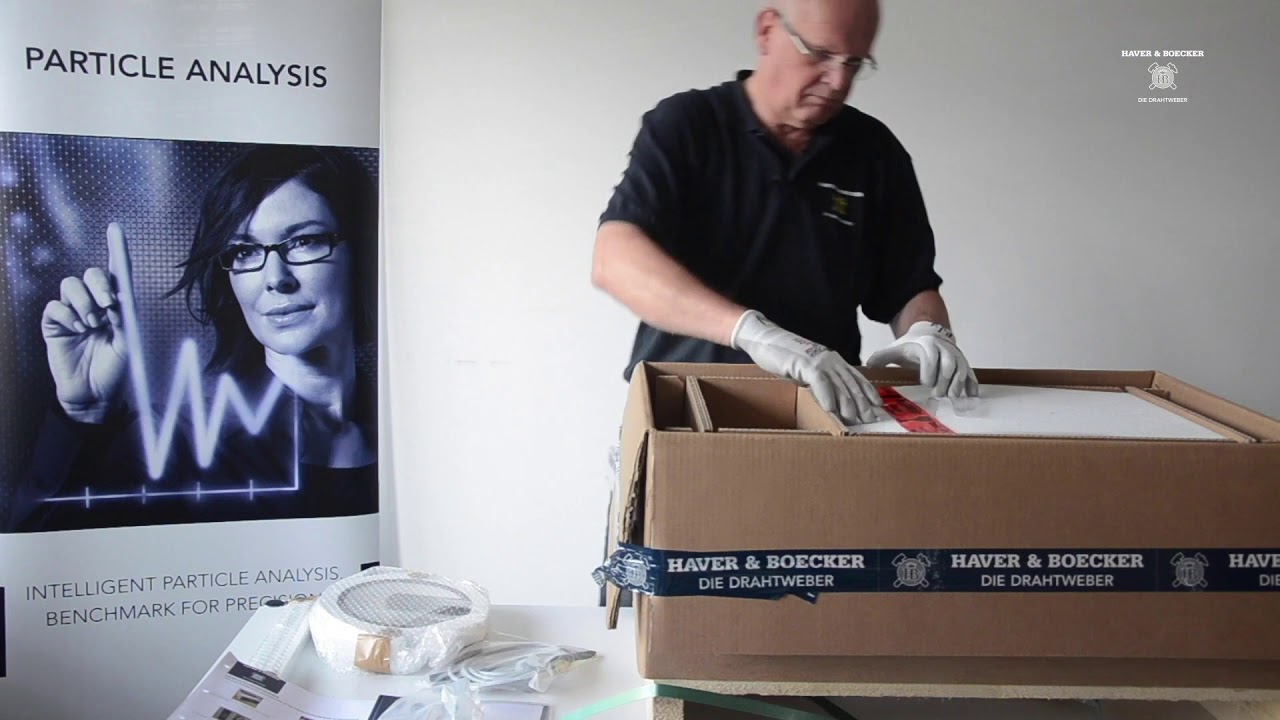 Unboxing of a HAVER Test Sieve Shaker - EML 200 Premium - YouTube