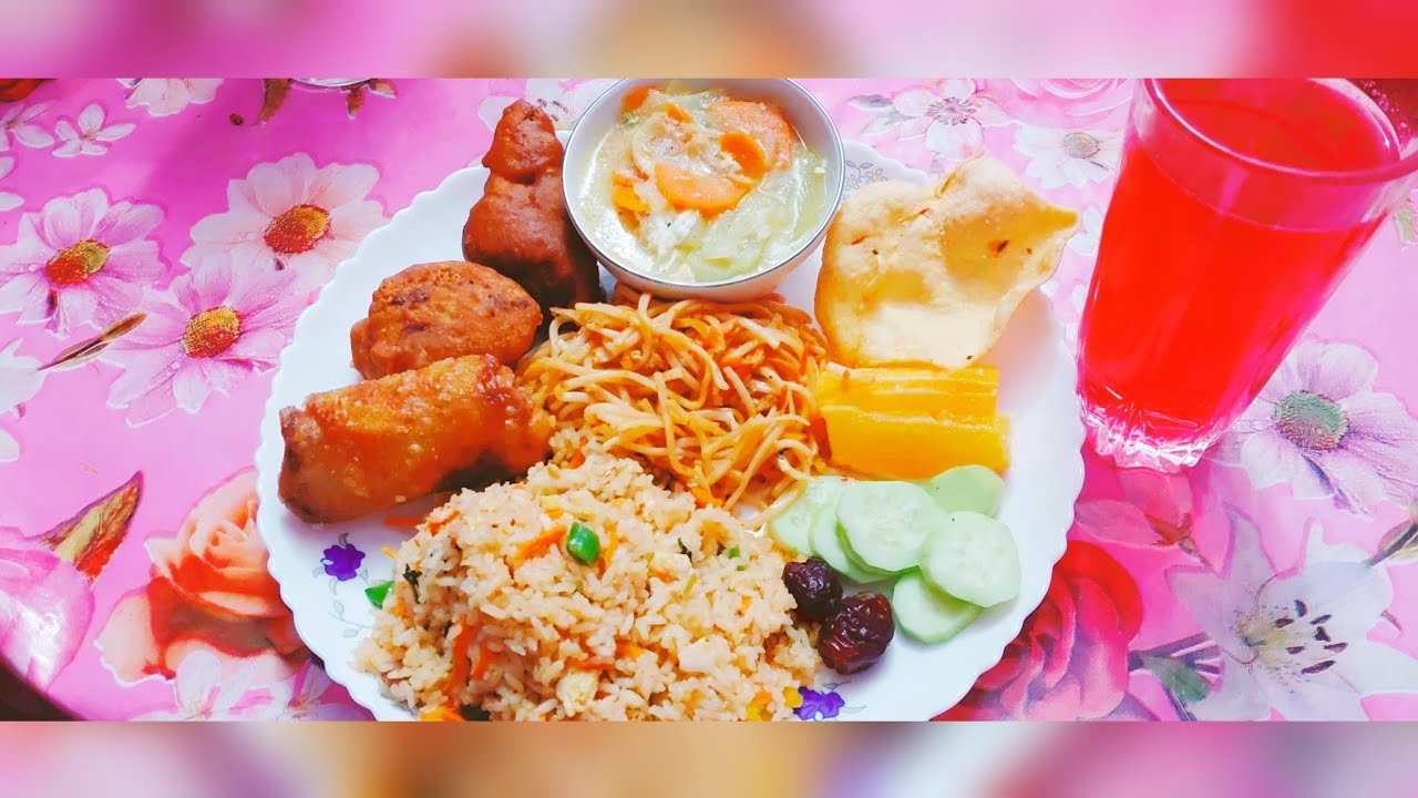 chinese platter Ifter item আজকে ইফতারে ছিল চাইনিজ প্লেটার - YouTube
