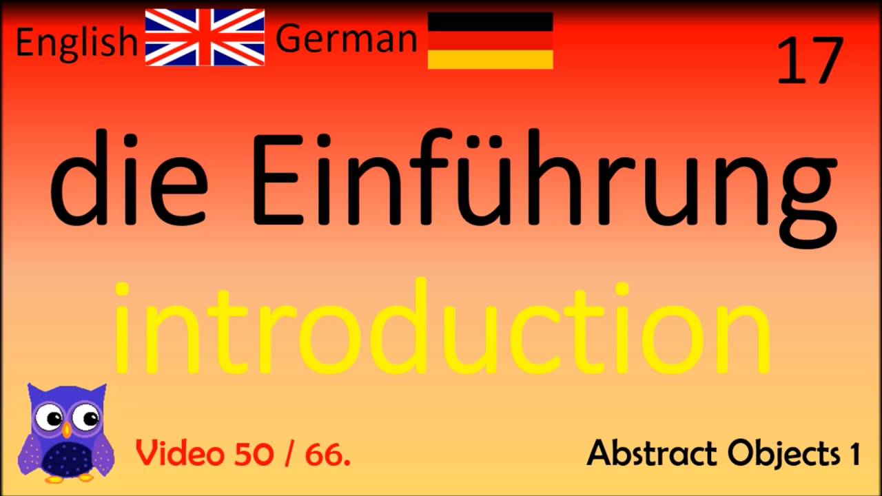 50 Abstract Objects 1 (Objekte Abstrakt) Deutsch - Englisch Wörter ...