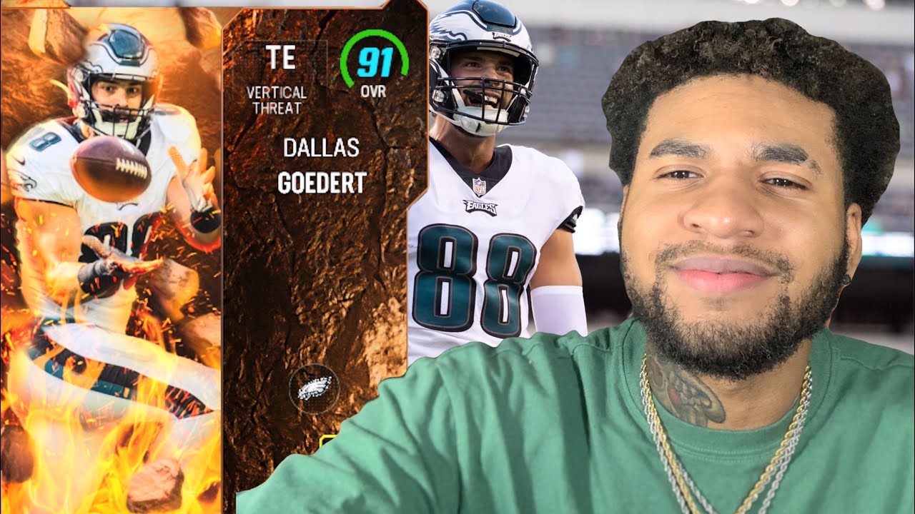 Dallas Goedert 50 Out Of 50 Eagles Theme Team Madden 24 Ultimate Team