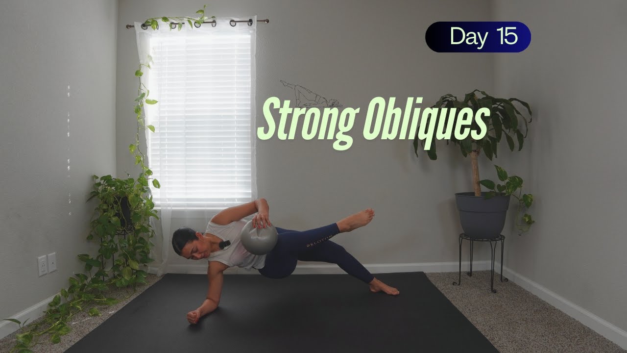 Day 15: Strong Obliques | 20-Day Pilates Challenge - YouTube