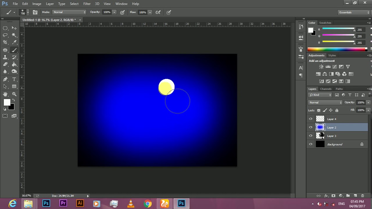 how to make beautiful wallpaper using photoshop - YouTube