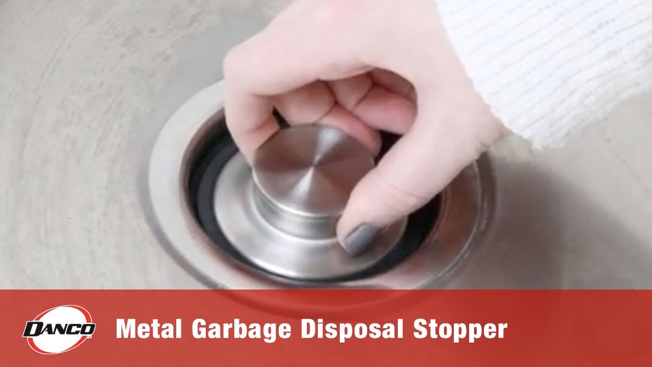 Kitchen Garbage Disposal Drain Stopper in Stainless Steel - YouTube