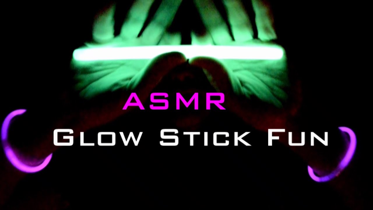 ASMR with Glow Sticks - (Light Tracing and Hand Sounds) - YouTube