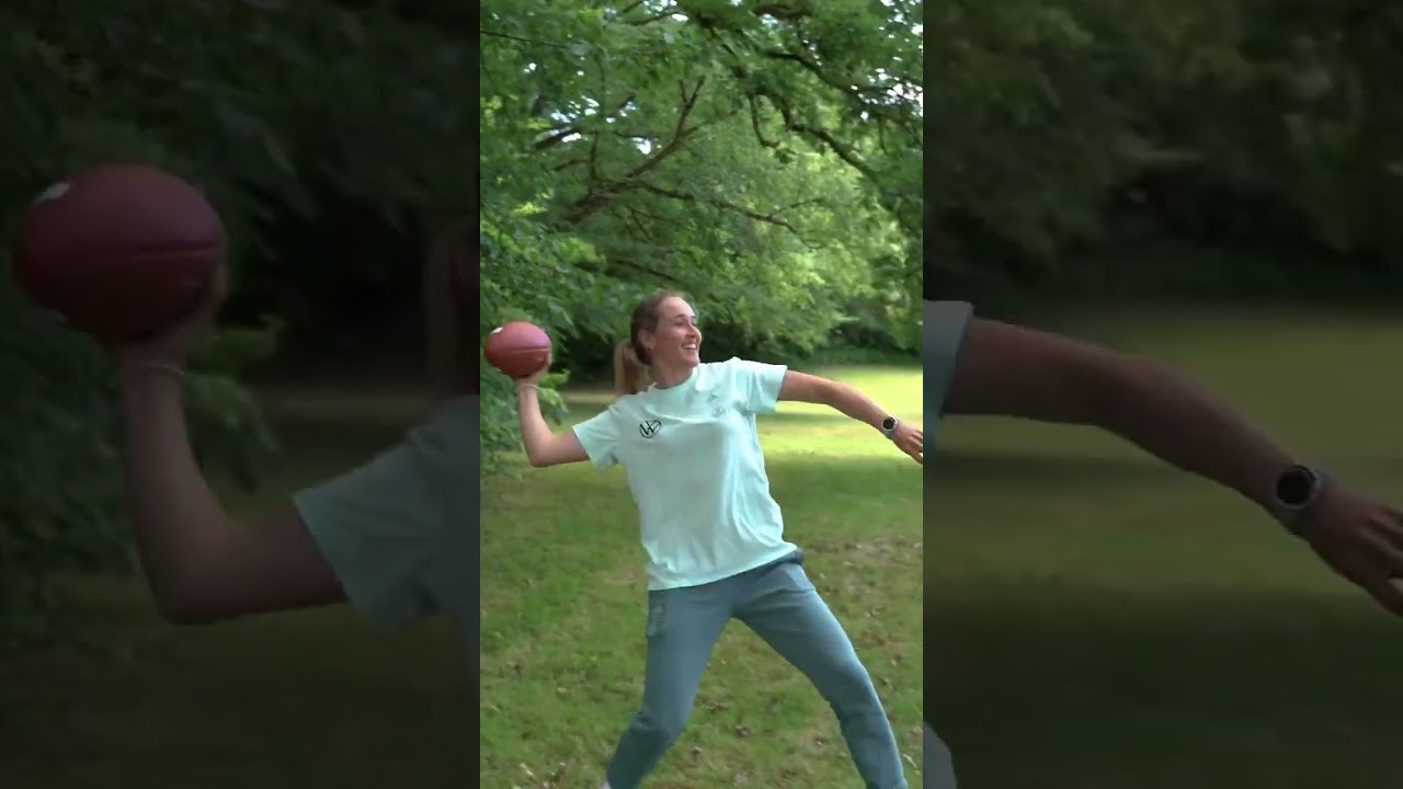 American Football TRICK Shot 🏈😀 - YouTube