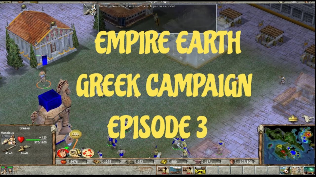 Empire Earth - Greek Campaign Episode 3 - The Trojan War - YouTube