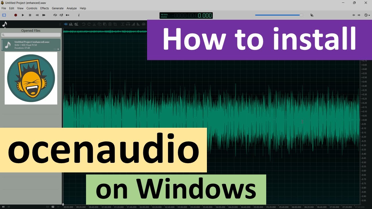 How to install Ocenaudio on Windows - YouTube