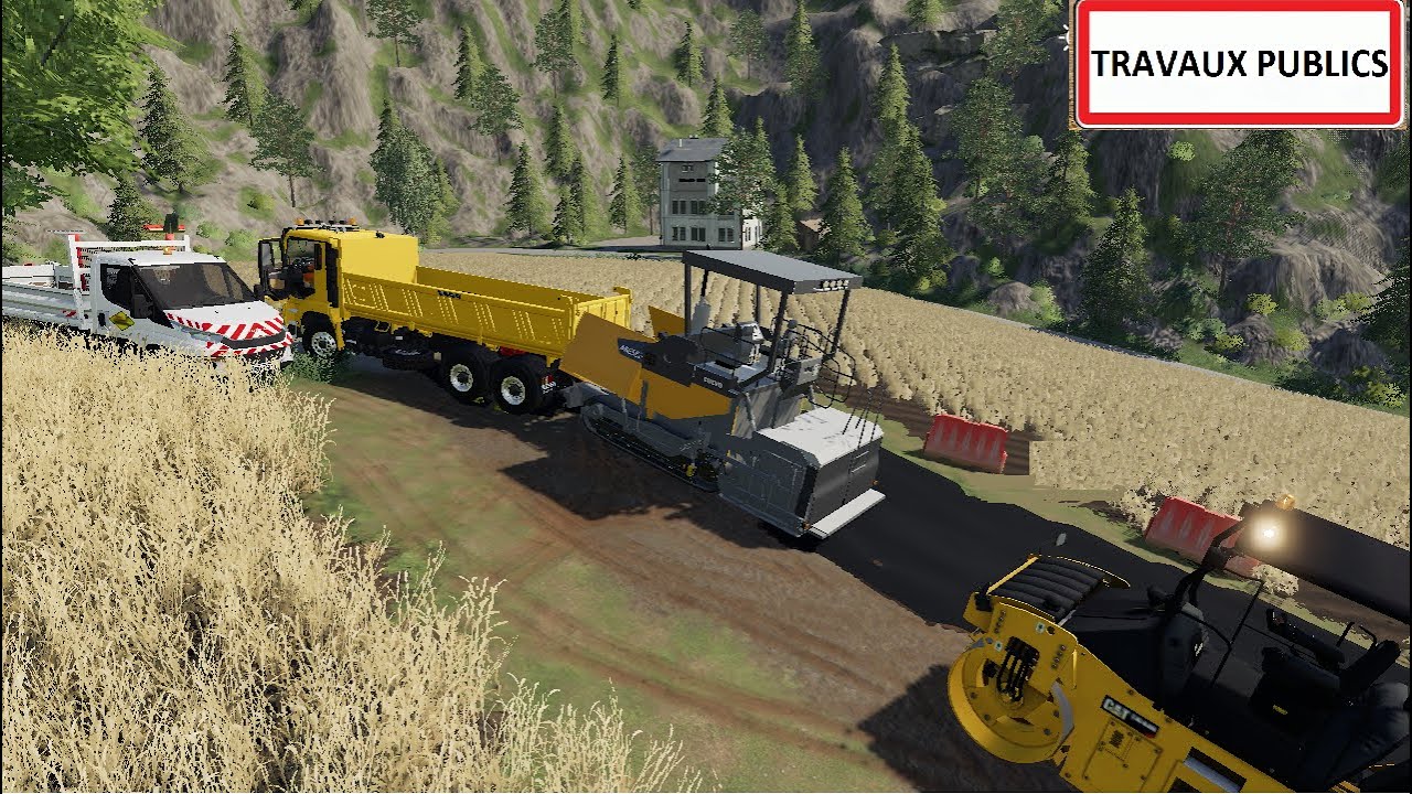 FS19 TP - CRÉATION ROUTE EN ENROBÉ - YouTube