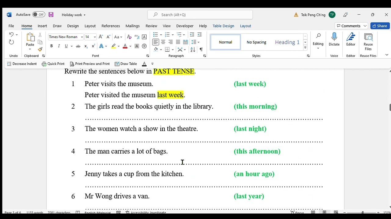 Form 1 & Form 2 - Holiday work - YouTube