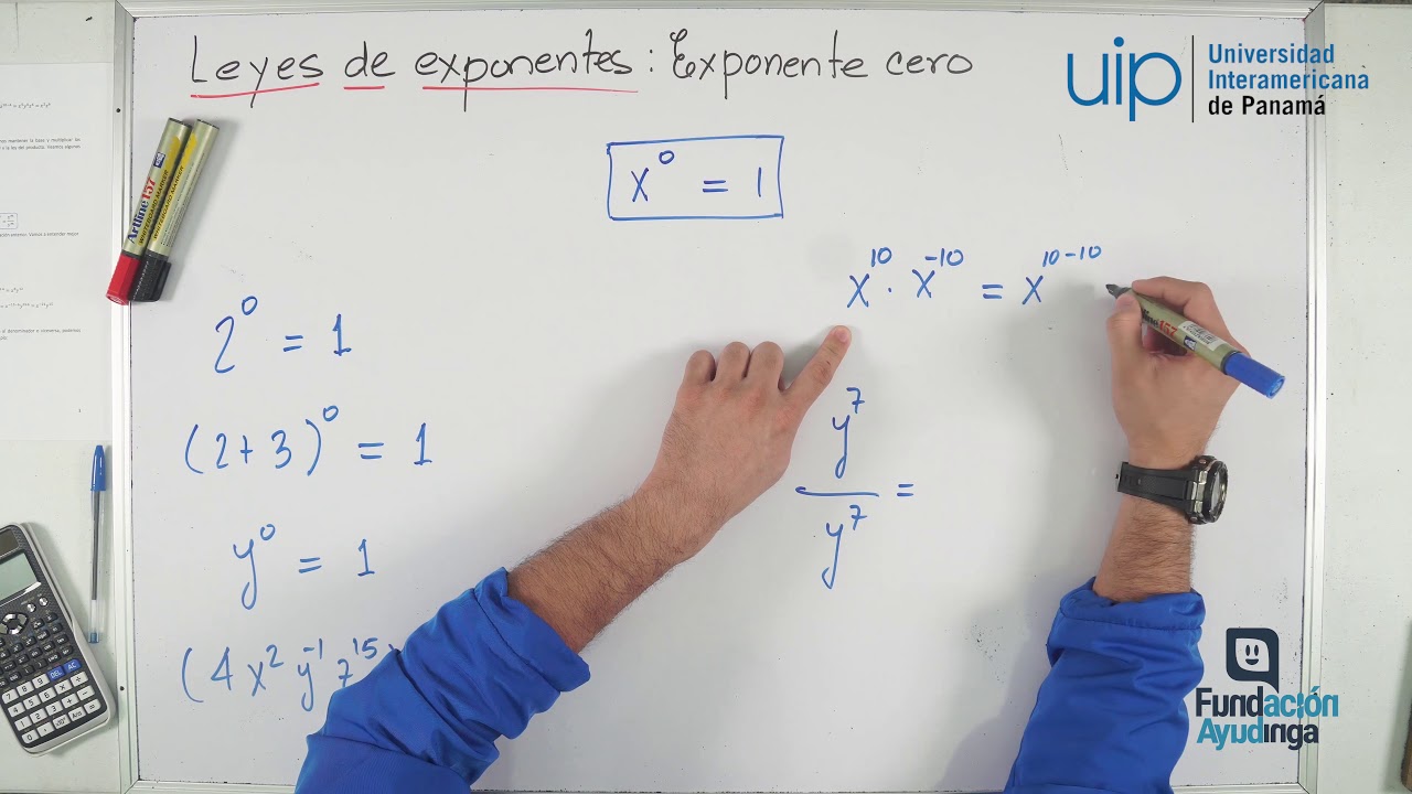 Leyes de los Exponentes - Exponente Cero | Teoría y Ejercicios ...