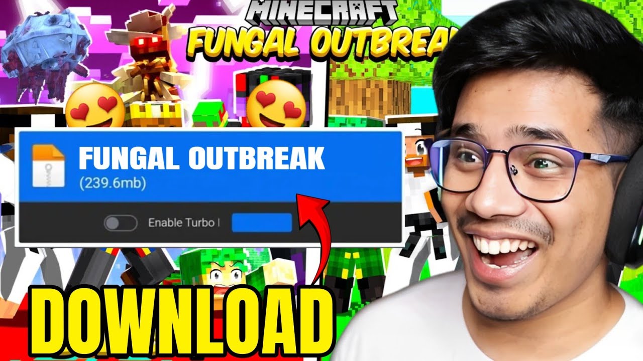 HOW TO DOWNLOAD FUNGAL OUTBREAK MOD IN ️‍🔥 MINECRAFT PE 1.21 || # ...