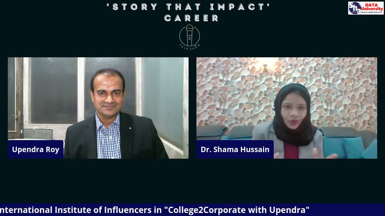 STORIES THAT IMPACT YOUR CAREER - Upendra Roy - YouTube