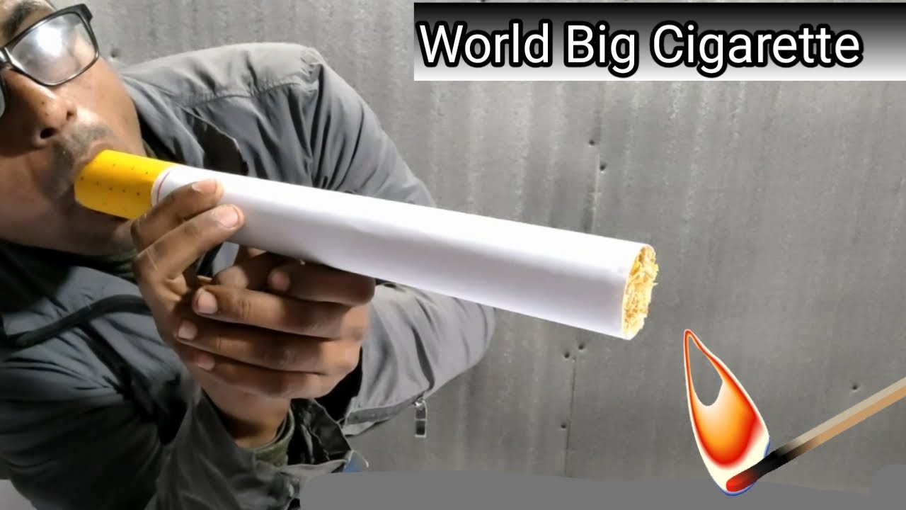 World Big Cigarette / Big cigarette in india / paper cigarette diy ...