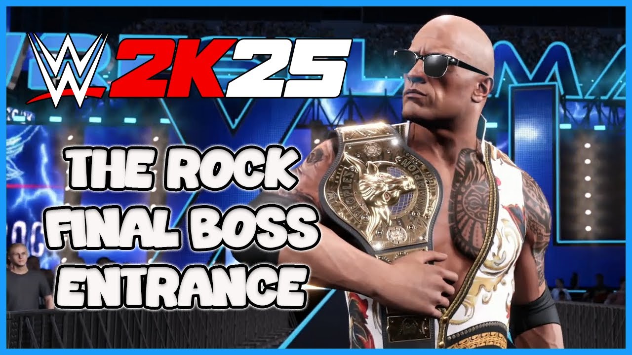 WWE 2K25 - "The Final Boss" The Rock Full Entrance - YouTube