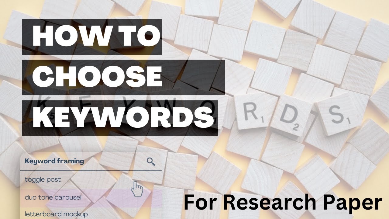 Crafting Effective Keywords: First step in keywords writing | How to ...