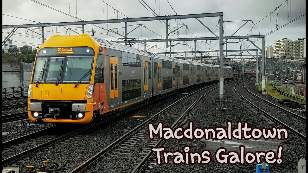 Sydney Trains Vlog 1334: Macdonaldtown Trains Galore! - YouTube