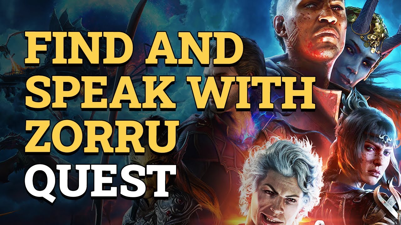 Find and speak with Zorru Baldur's Gate 3 - YouTube