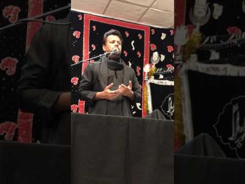 Zakir Naeem Akbar Reciting Majlis, 8 Muharram 1438