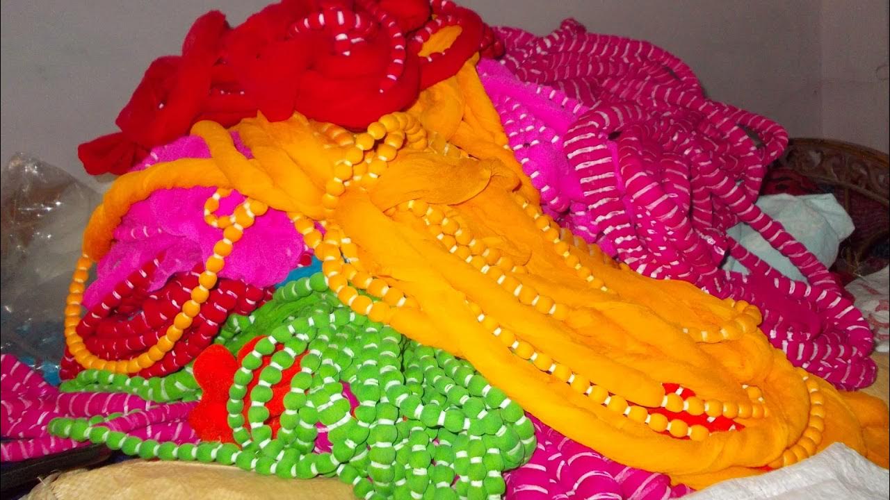 Crafts of Rajasthan M4 T1 Resist dyed textiles of Rajasthan Lehariya Bandhani - YouTube