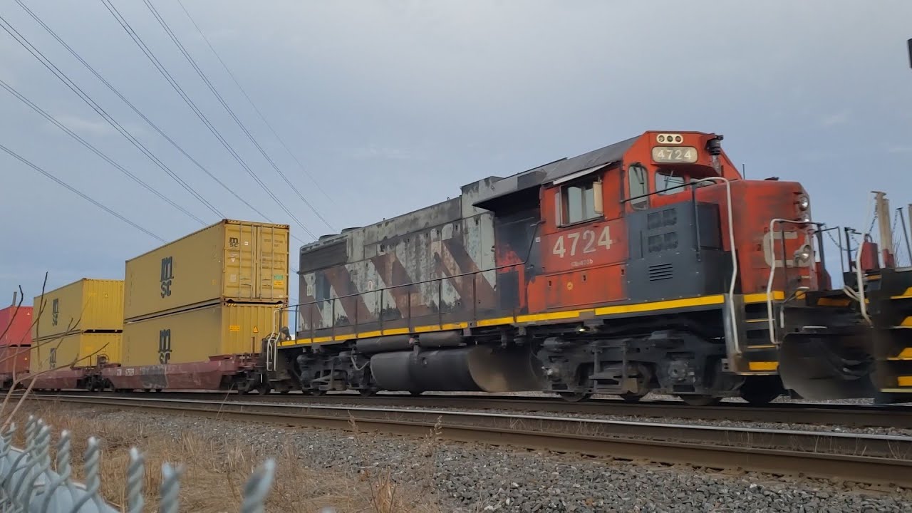 TRAINS Unique CN Engine and GATX Tank Train on Four Locomotive Freight ...