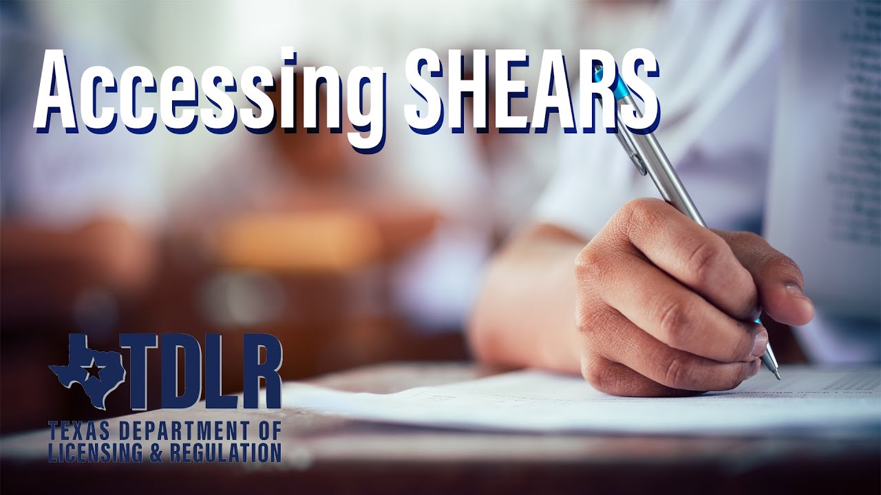 Accessing SHEARS manual and contacting Education and Examination ...