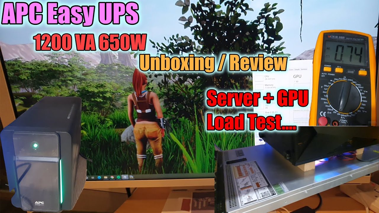 รีวิว APC Easy UPS 1200VA 650W Unboxing & Review load test กับโหลดระดับ ...