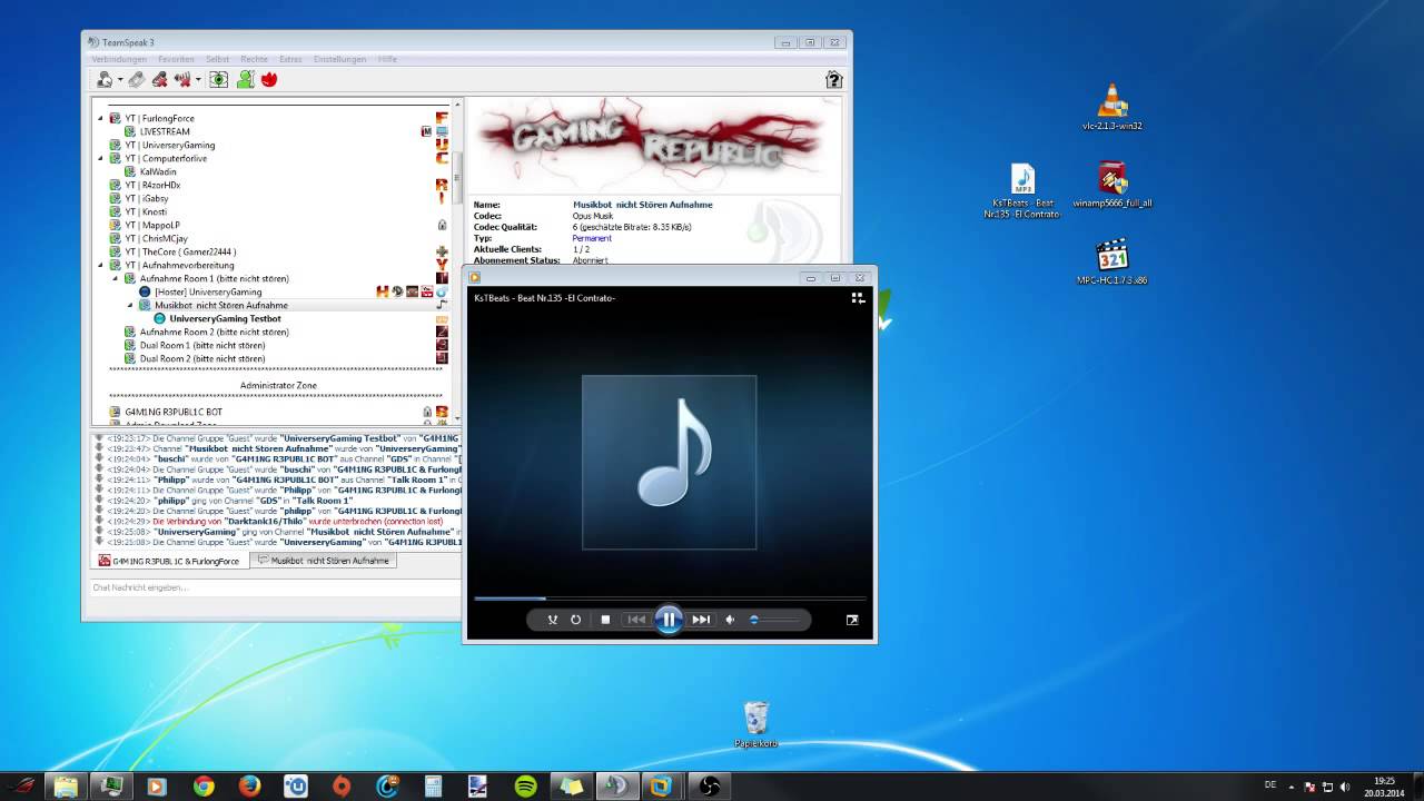 Teamspeak 3 Musikbot Tutorial 2 Windowssounds Youtube