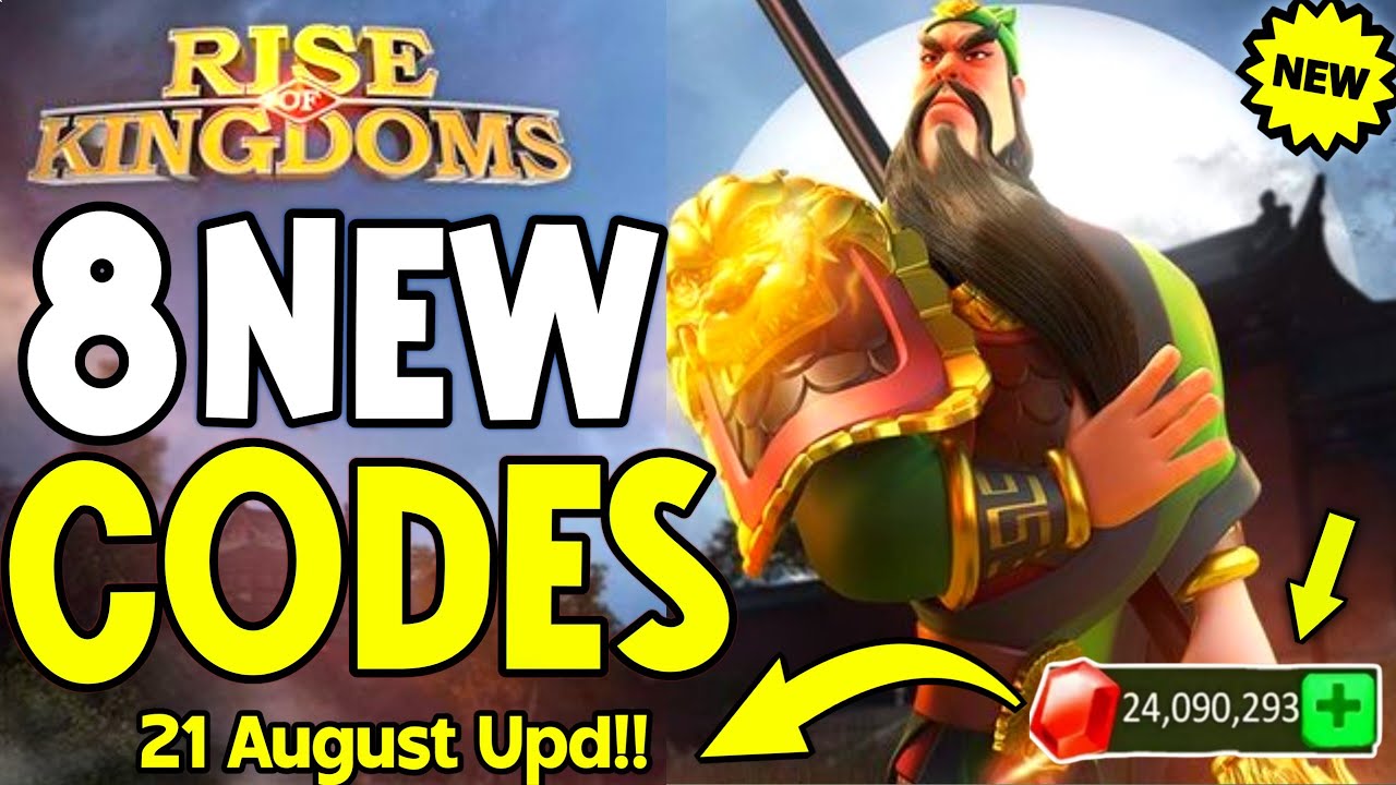 🔥FINALLY*🔥RISE OF KINGDOMS CODES AUGUST 2024 - RISE OF KINGDOMS REDEEM CODES 2024 - CODE ROK ...