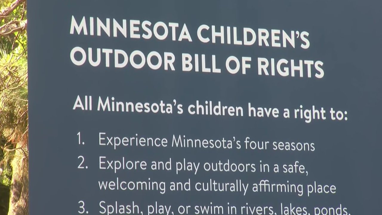 Officials unveil Minnesota children's outdoor "bill of rights" - YouTube