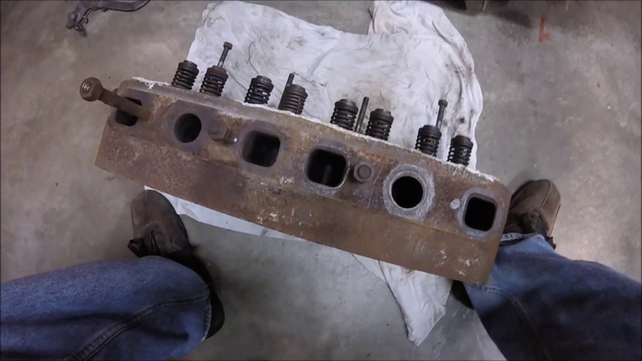 1938 Farmall F20 Episode 3: Cylinder Head Clean Up - YouTube
