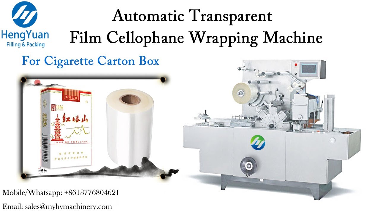 Automatic Transparent Film Cellophane Wrapping Machine For Cigarette ...