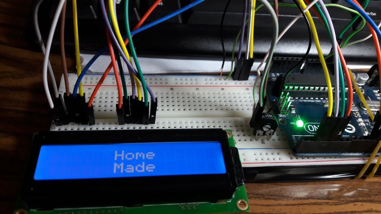 Arduino ile Lcd Ekrana Yazı Yazma - YouTube
