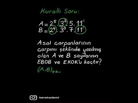 Büyük Sayılarda EBOB ve EKOK Bulma