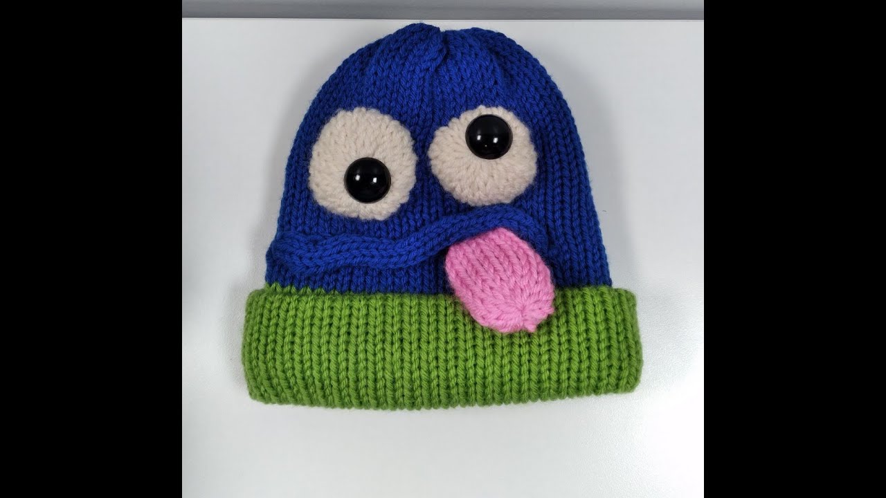 SILLY MONSTER - CHILD'S BEANIE HAT - SENTRO - ADDI CIRCULAR KNITTING ...