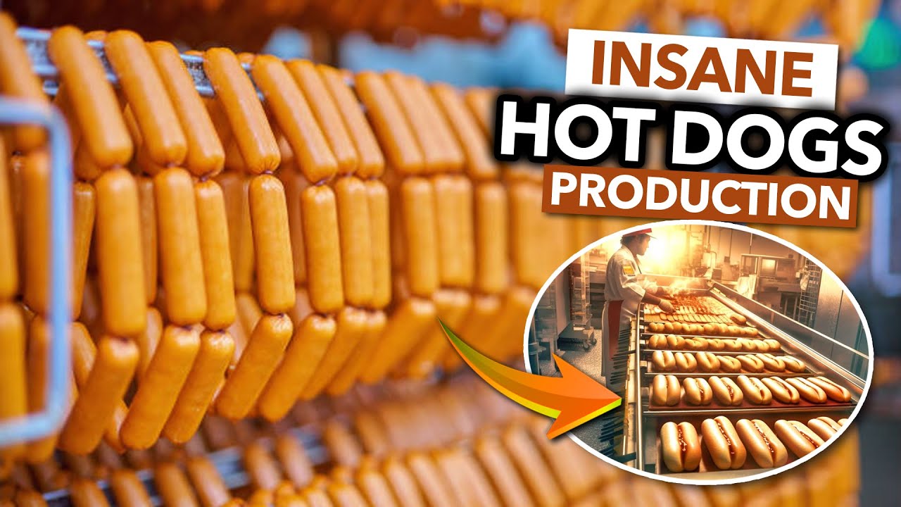 How MILLIONS of HOT DOGS are Made - YouTube