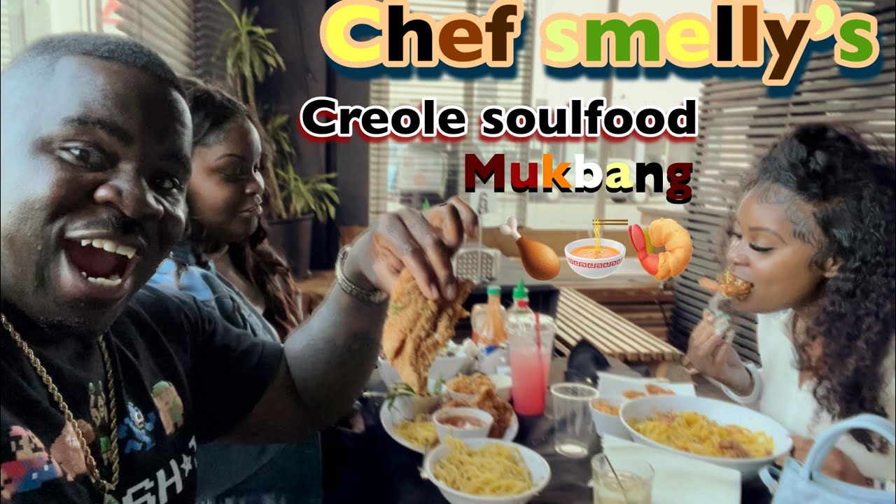 Chef Smellys Creole Soulfood Mukbang | Food review | We tried almost ...