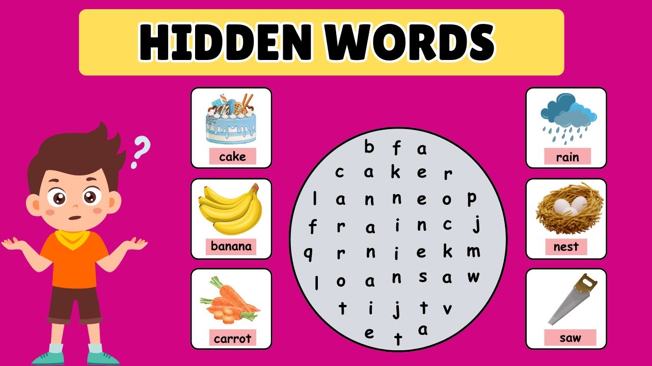Hidden Words / Find The Correct Word / Fun with Words / Word Explorer ...