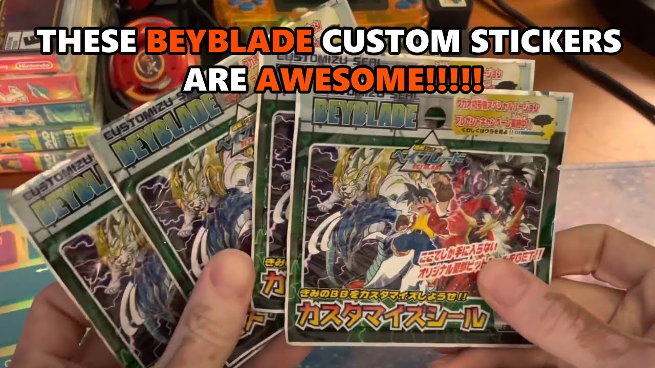 Opening Rare Bakuten Shoot Beyblade Custom Stickers #beyblade # ...