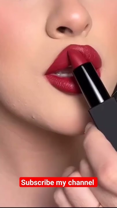 how to apply lipstick properly and give perfect shape, - YouTube