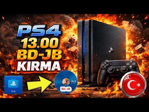 PS4 13.00 KIRMA REHBERİ(BLU-RAY İLE)-PS4 13.00 BD-JB GUIDE USING VUE #ps4jailbreak #ps4bdjb #ps4vue