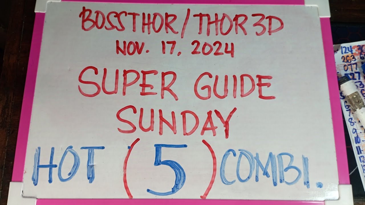 Sunday Guide (5)🔥Swertres Lotto Tips and Guide Pair 50-62 all Good for ...
