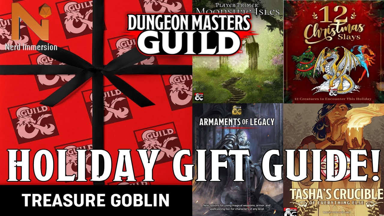 DM's Guild Holiday Gift Guide (with coupon)! | Nerd Immersion - YouTube