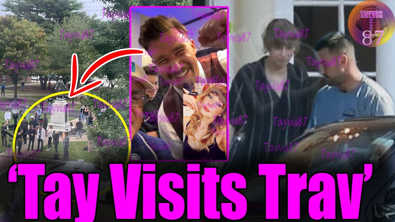 OMG! Taylor Swift visit Travis on the set of 'Happy Gilmore 2' with ...
