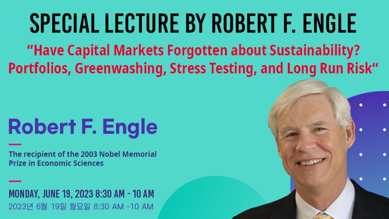 Special Lecture by Nobel Laureate (Robert F. Engle) - ENG - YouTube