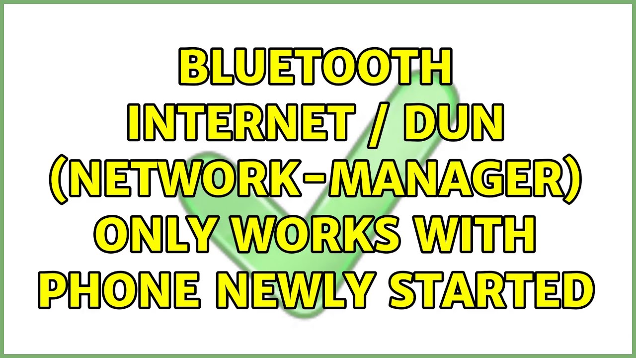 Ubuntu: bluetooth internet / DUN (network-manager) only works with ...