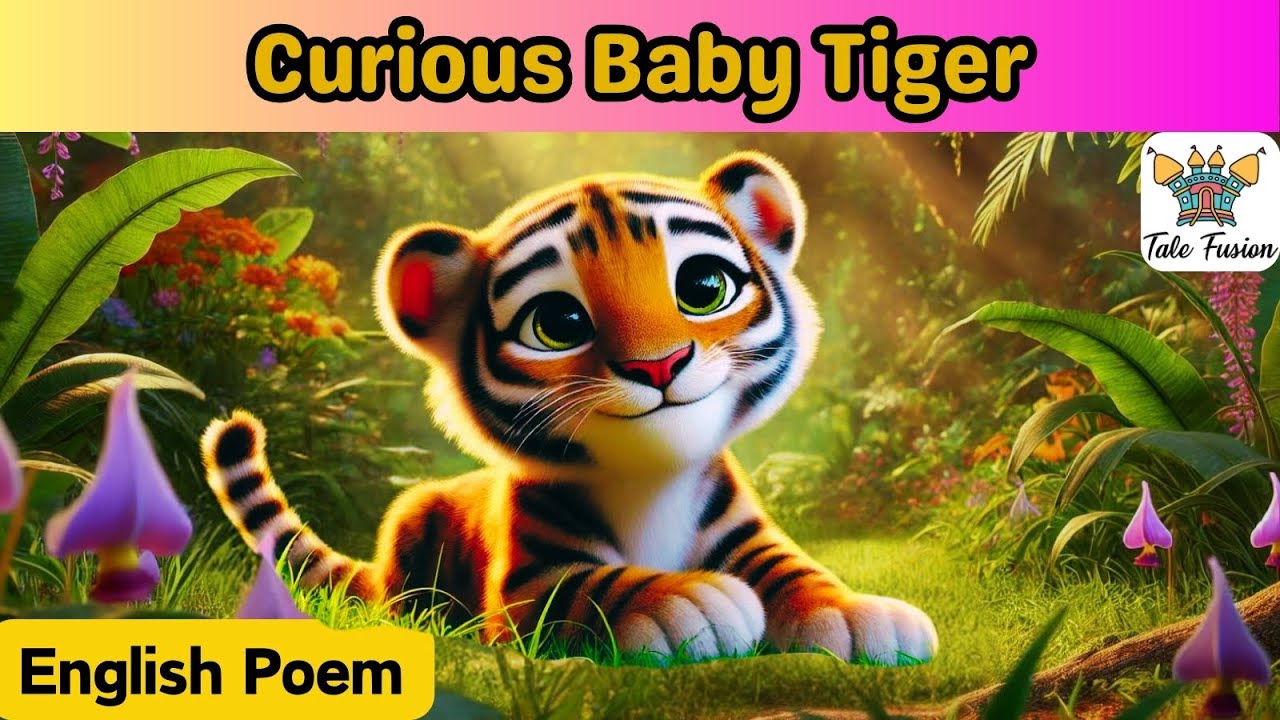 Curious Baby Tiger | Nursery Rhymes For Kids & Animal Songs | Tiger ...