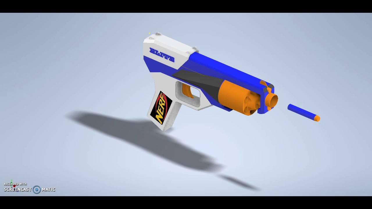Nerf Gun Animation - YouTube