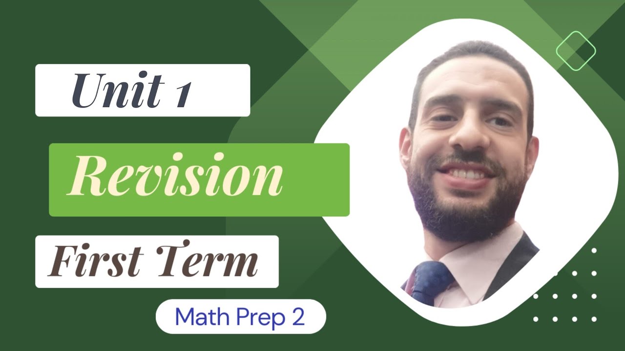 Revision_on_Unit_One { Algebra} Prep2 / 1st term - YouTube